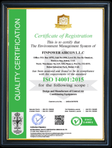 Product AHU and FCU Certifications | Finpower Aircon